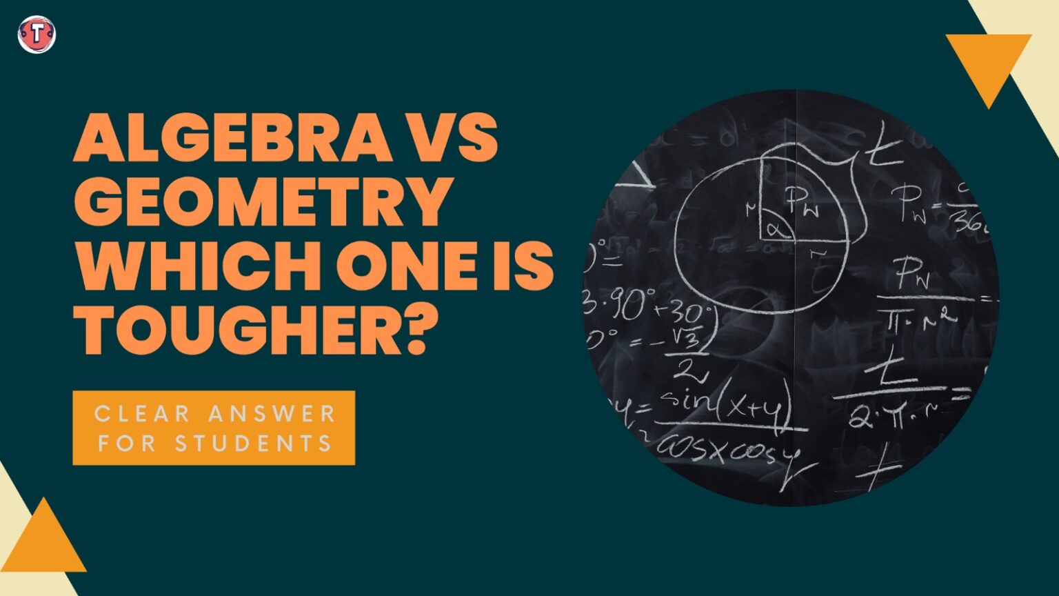 Is Algebra Harder Than Geometry